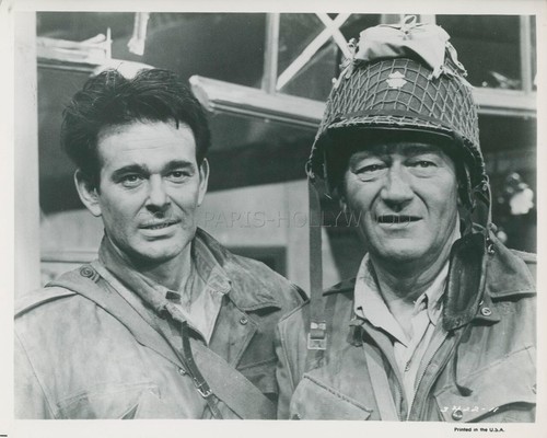 JOHN WAYNE STUART WHITHMAN THE LONGEST DAY 1962 PHOTO ORIGINAL #37 WWII ...