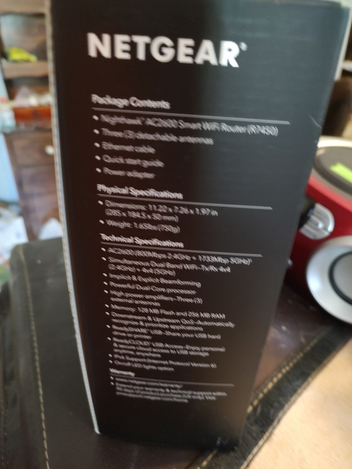 NETGEAR Nighthawk AC2600 Smart WiFi Router (R7450) 606449136760 | eBay