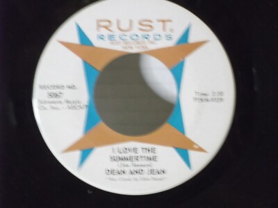 Dean And Jean,Rust 5067,"I Love The Summertime"US,7"45,1963 doowop,rare ...