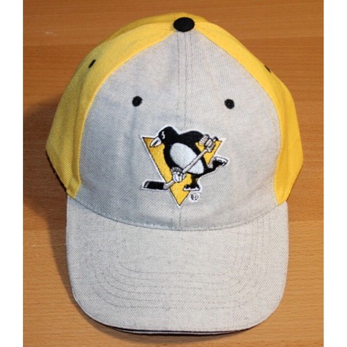 NHL Hockey Pittsburgh Penguins Snapback Hat Cap One Size Yellow Gray ...
