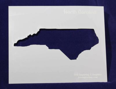 State of North Carolina Stencil 14 Mil 8" X 10" Painting /Crafts ...