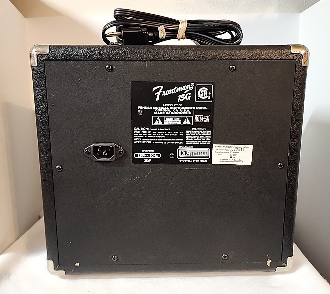 Fender Frontman 15G Guitar Amplifier. Tested And Works Great! | eBay