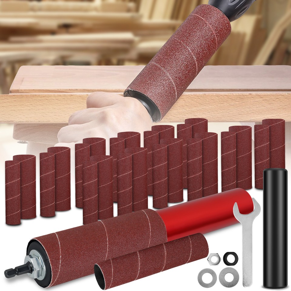 Spindle Sander Adapter Portable Drum Sander Handheld Sanding Drum Kit ...