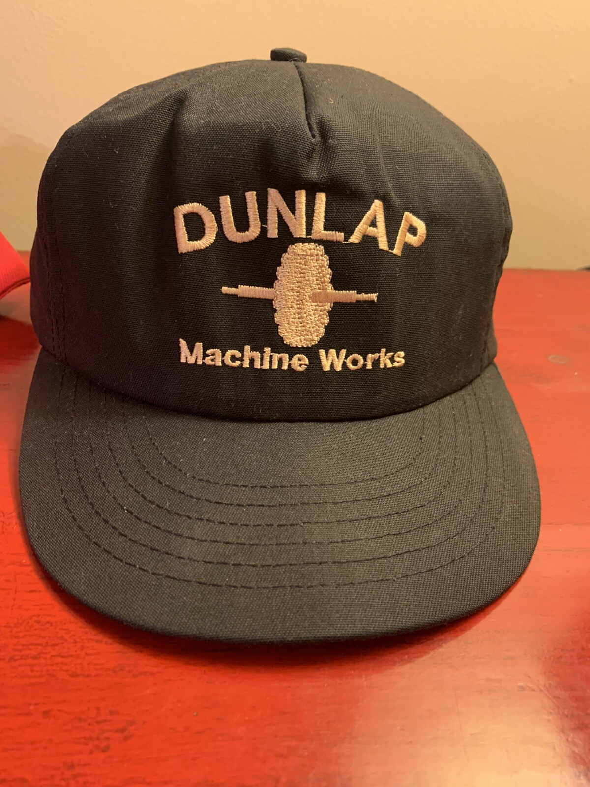 Men's BLACK and GOLD Cap/Hat Dunlap Machine Works FR… - Gem