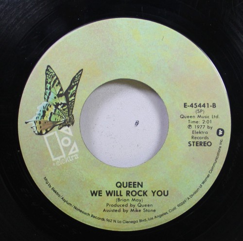 45 Queen - We Will Rock You / We Are The Champions On Elektra | eBay