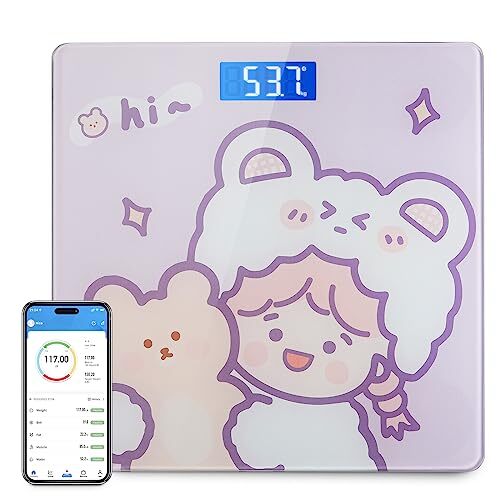 Digital Smart BMI Digital Scale,Bluetooth Body Weight Bathroom Scale ...