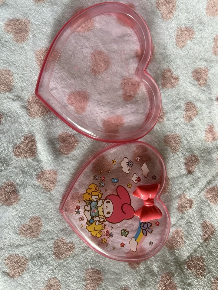 Japan 1976 Sanrio My Melody Heart Shaped Ribbon Case Rare Vintage Box ...