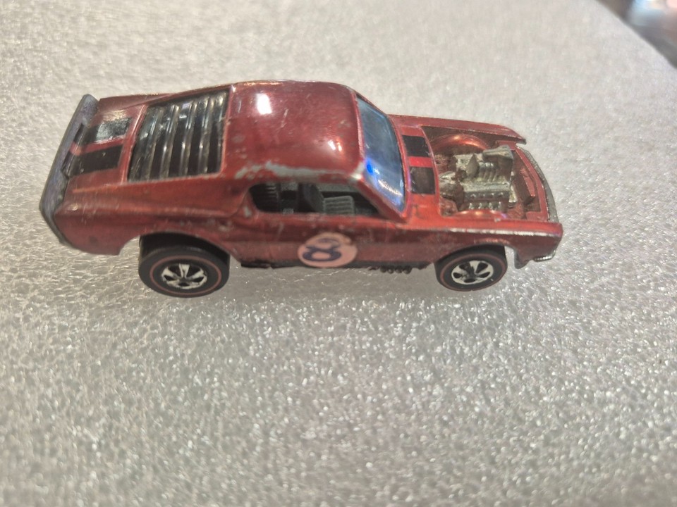 1971 Hot Wheels Redline Mustang Boss Hoss In Red Made in Hong Kong | eBay