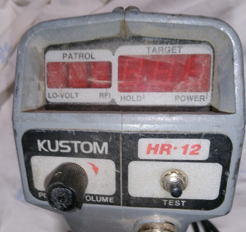 Kustom Signals HR-12 Handheld Police Radar Gun - 12 volt - Bench Fork ...