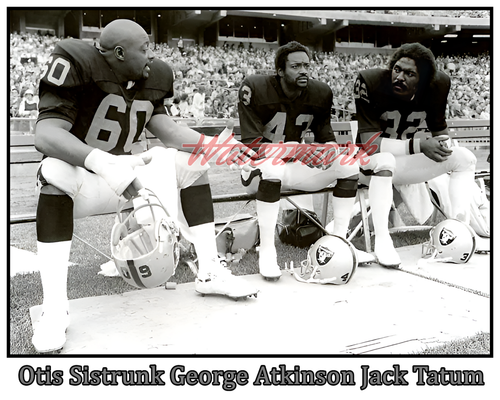 NFL 70's Oakland Raiders Otis Sistrunk George Atkinson Jack Tatum 8 X ...