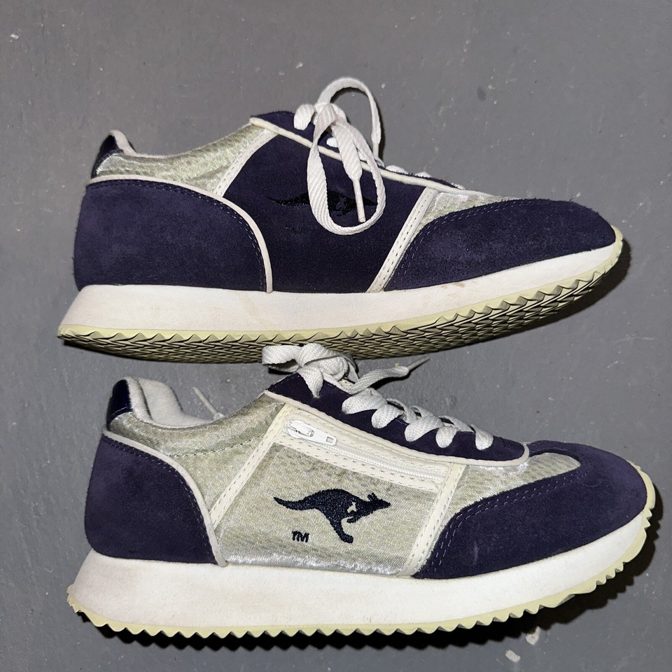 VINTAGE KangaROOS USA Size 6 Women Athletic Zipper Shoes Purple | eBay