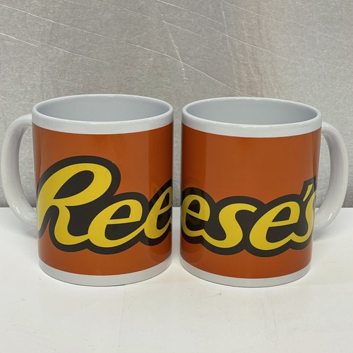 Reese's Peanut Butter Cup Coffee Mug Set (2) Chocolate Candy Galerie | eBay