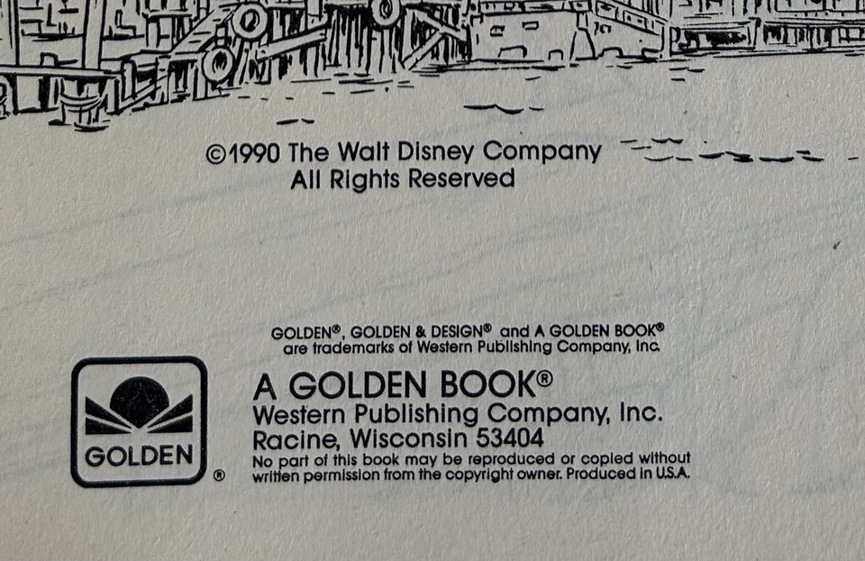 Vintage Disney's Tale Spin Coloring Book 1990 Golden Books New Unused ...
