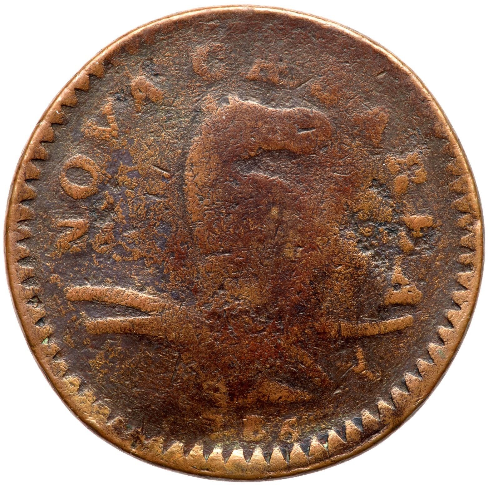 1786 M 19-m R-5 Wide Shield New Jersey Colonial Copper Coin | eBay