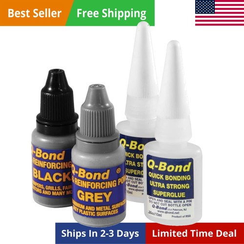 90002 Q Bond Ultra Strong Adhesive Kit for Garages, Repair Shops And ...