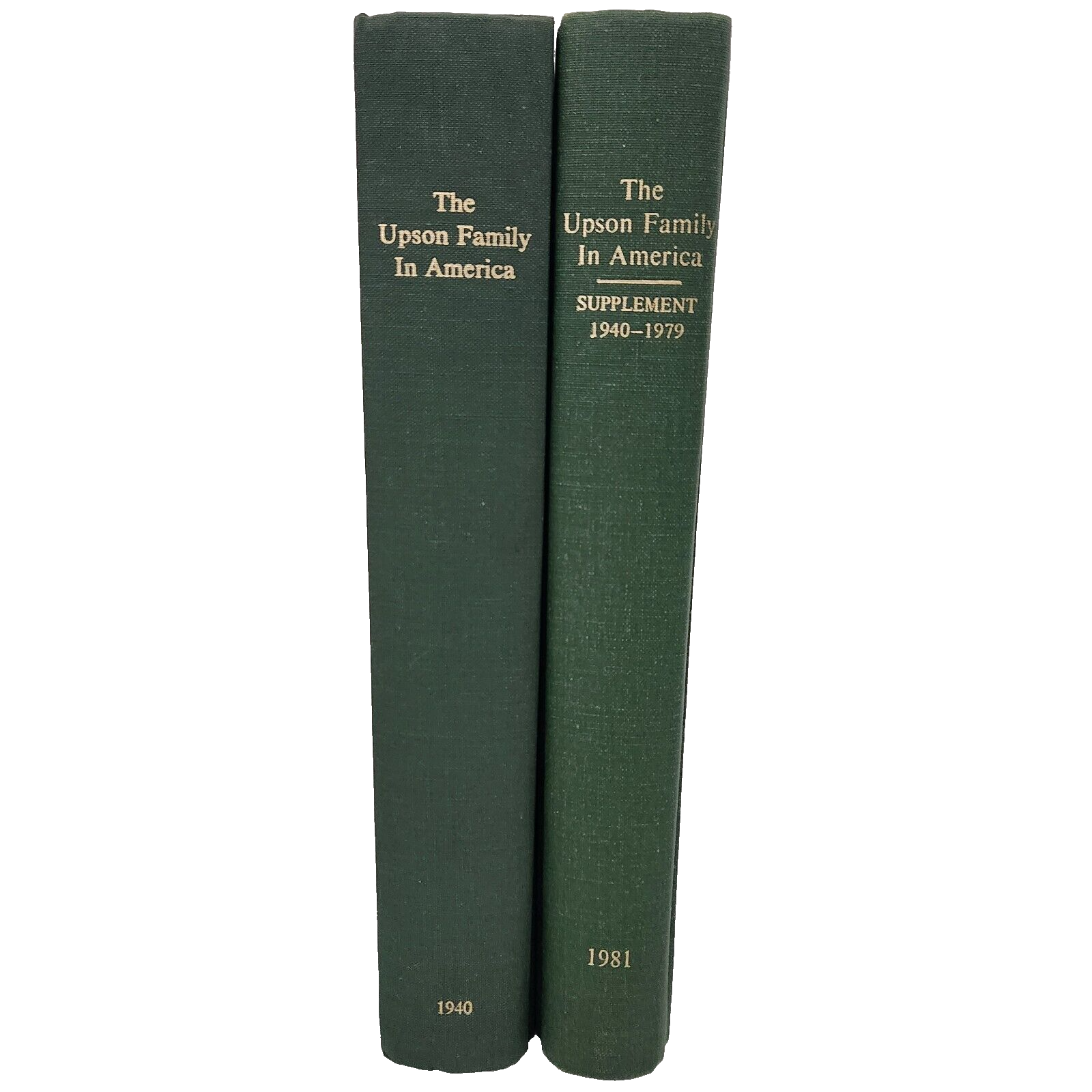 The Upson Family in America 1940 and Supplement 1940-1979 2 Volume Set ...