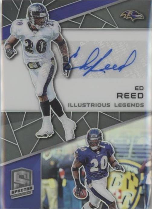 2019 Panini Spectra - Illustrious Legends Ed Reed #IL-ER /25 (AU) for ...