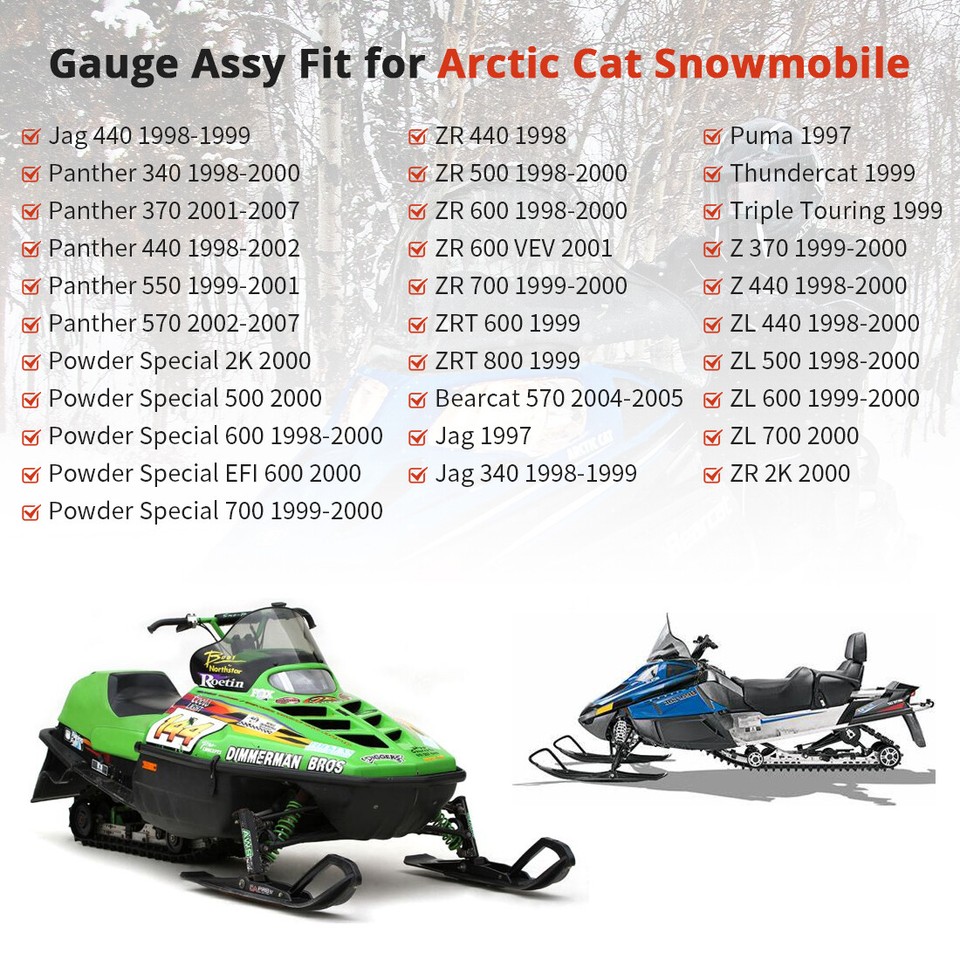 GAS CAP w/GAUGE For ARCTIC CAT ZR 500 ZR 600 ZR 700 ZRT 600 ZRT 800 ...