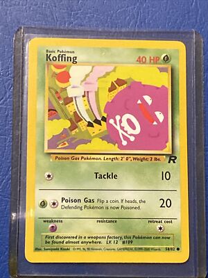 Pokémon TCG Koffing Team Rocket 58 Regular Unlimited Common | eBay