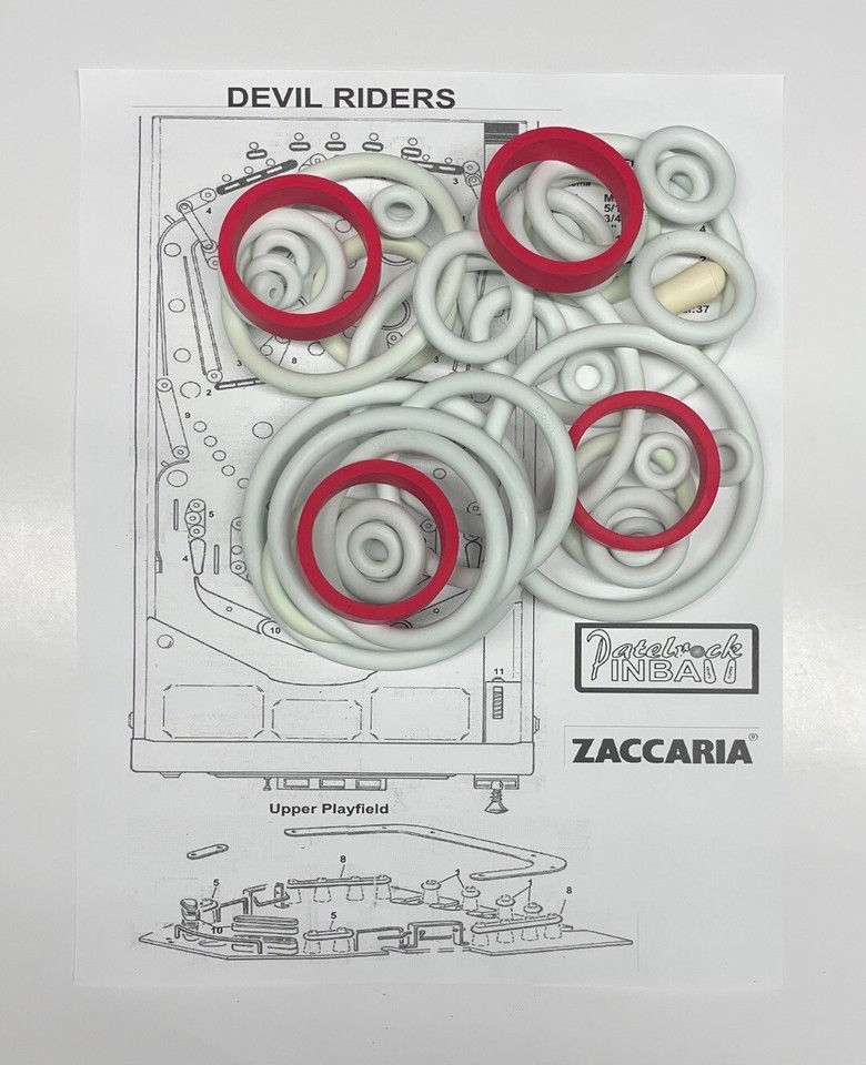 1984 Zaccaria Devil Riders Pinball Machine Maintenance Tune Up Kit | eBay