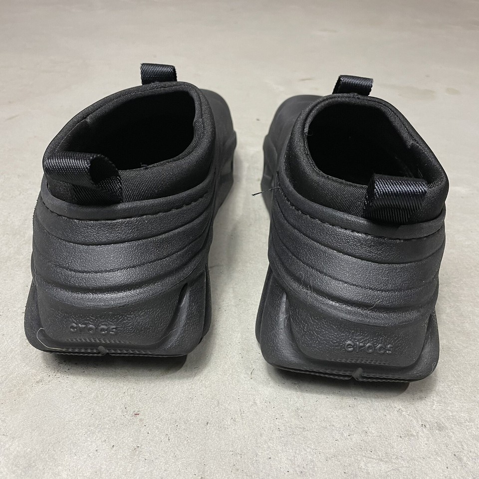 Crocs Echo Storm Slip On Clogs Triple Black Unisex Mens 9 / Womens 11 ...