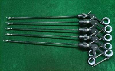 5pc Laparoscopic Monopolar Bowel Grasping Forcep 5mmx330mm Reusable ...