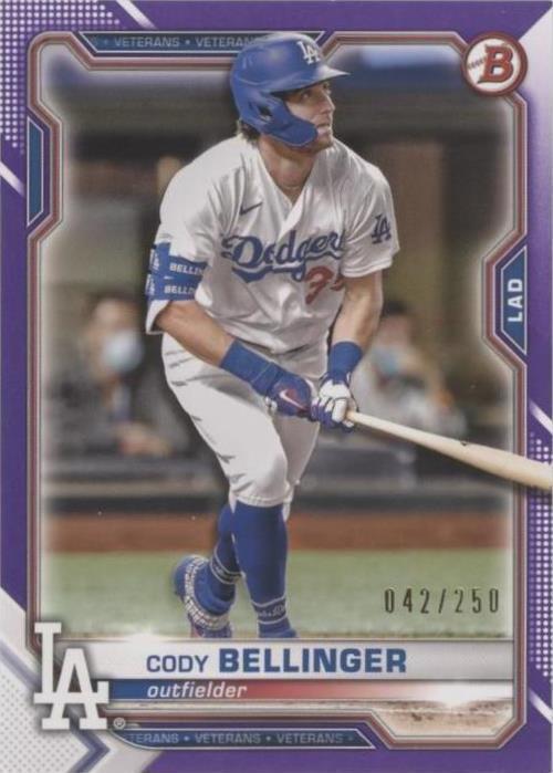 2021 Bowman - Cody Bellinger #80 Purple Border /250 for sale online | eBay