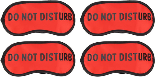 [4PK] Novelty Sleep Eye Mask, Do Not Disturb Design, Get a Good Night'S ...