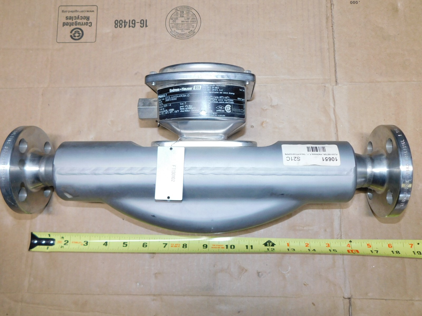 ENDRESS HAUSER PROMASS 83F Coriolis Flowmeter, 56% OFF