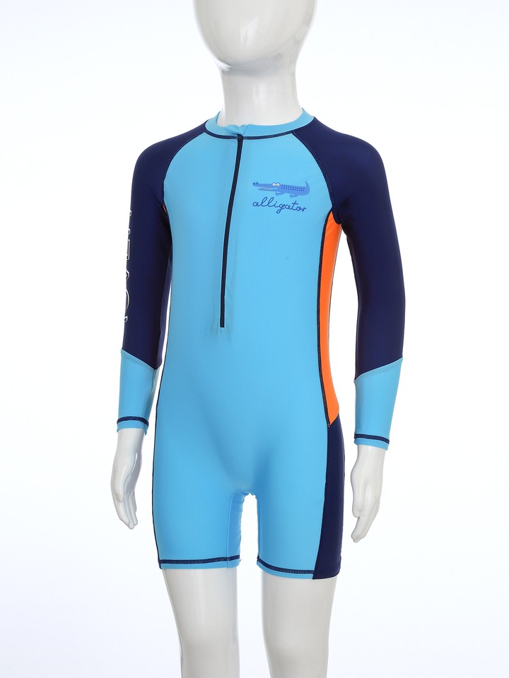 Boy Bodysuit Diving Jumpsuit UPF 50+ Swimsuit One Piece Costume Surfing ...