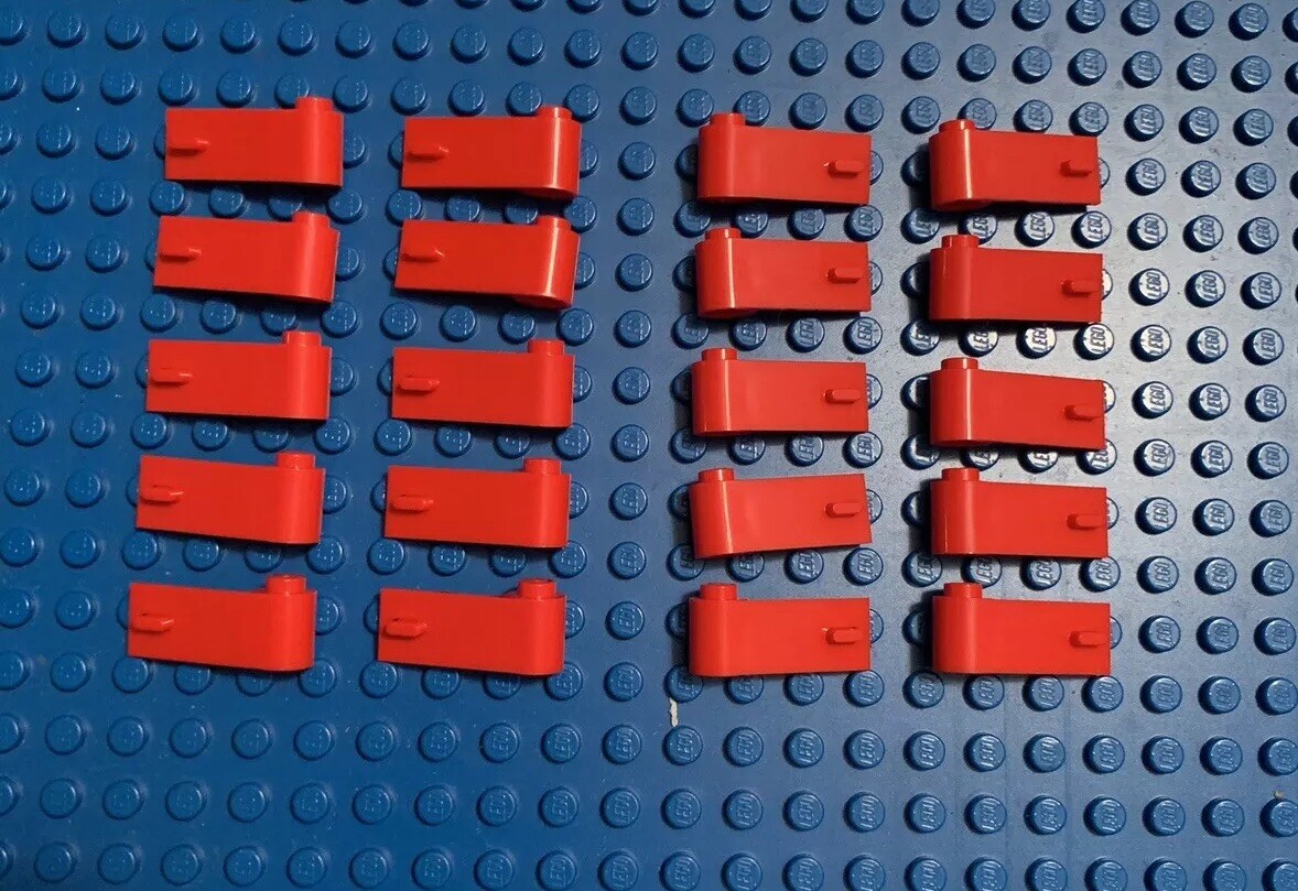 Lego Lot Of 20 Red Car Door 1x3x1 Vehicle Swivel 10 Pairs Sets Both ...