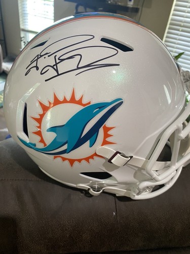 Tua Tagovailoa Signed Full Size Replica Miami Dolphins Speed Helmet ...