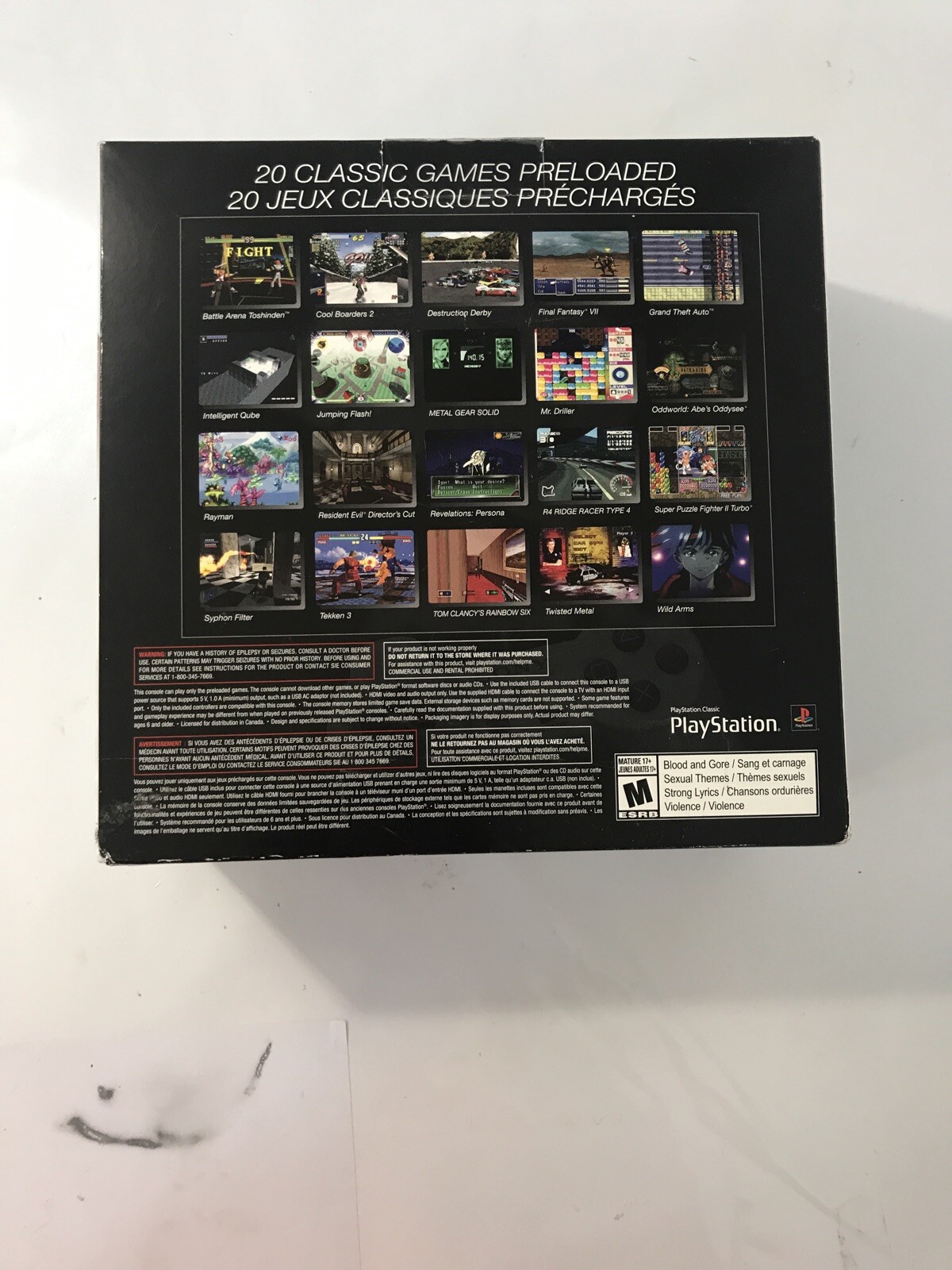 PlayStation 1 Classic Edition Sony PS Retro Console 20 Games Included ...