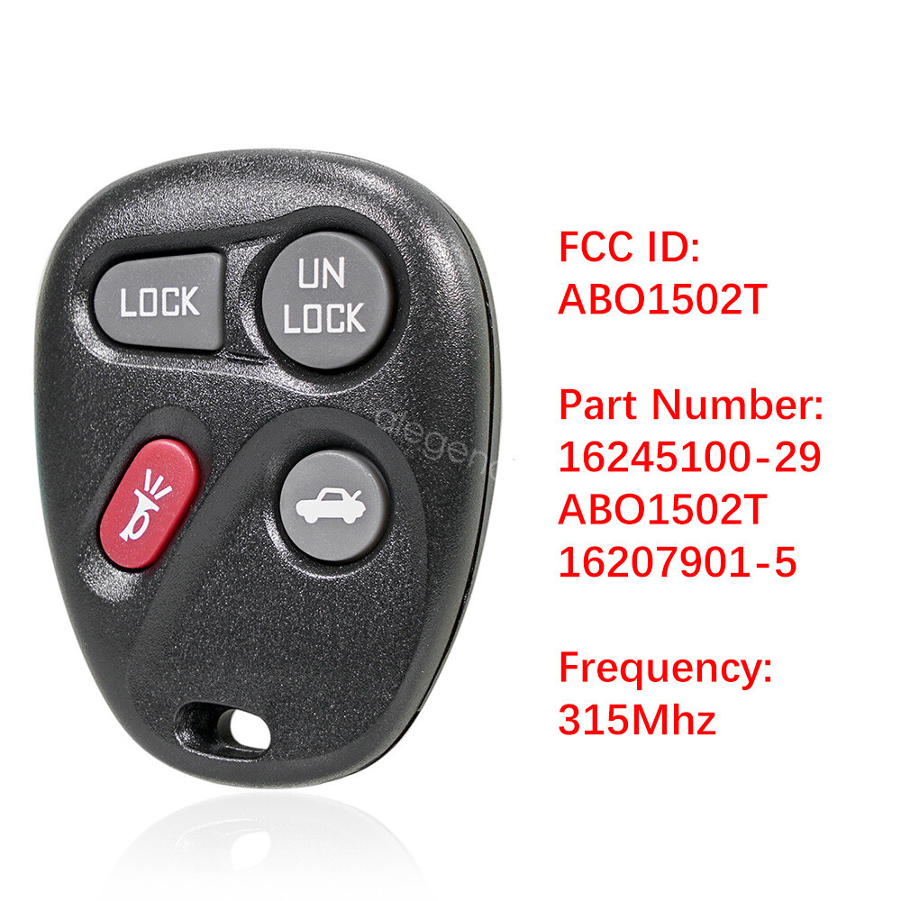 2 Keyless Remote Key Fob For Pontiac Firebird 1996 1997 1998 1999 2000 ...