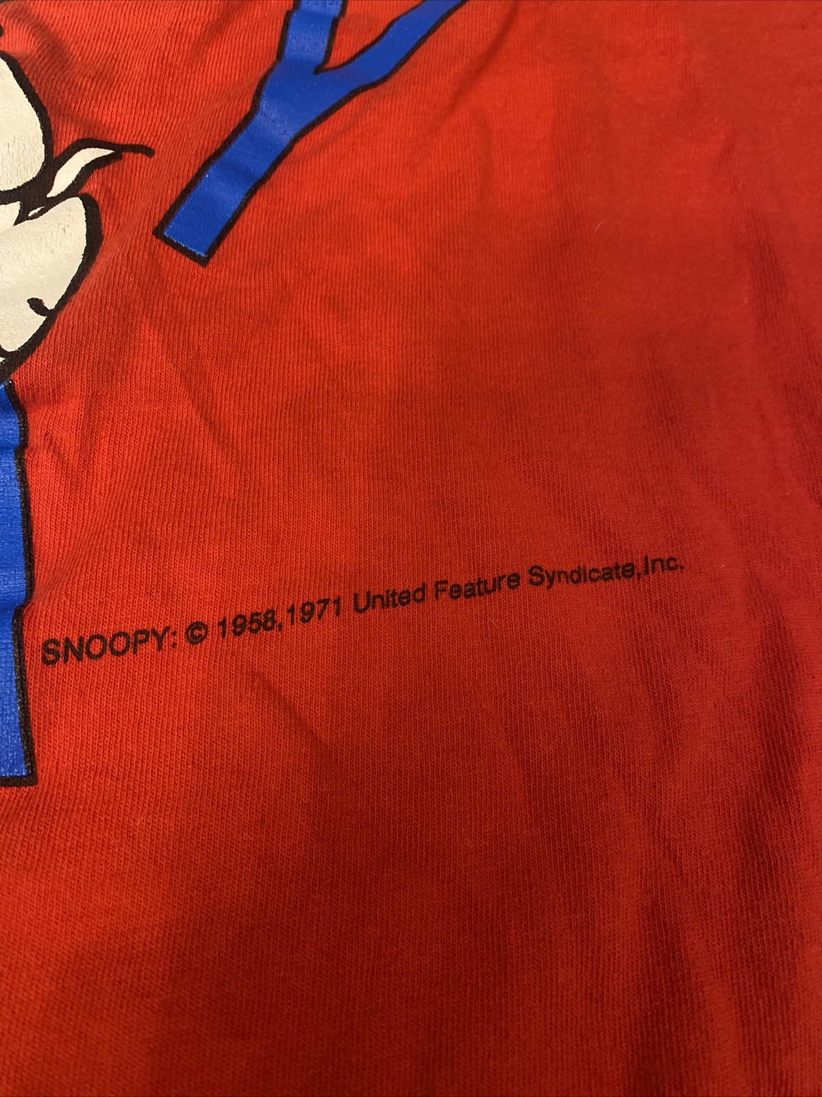 RARE Vintage 1971 Foster Label SNOOPY Happy Valentine… - Gem