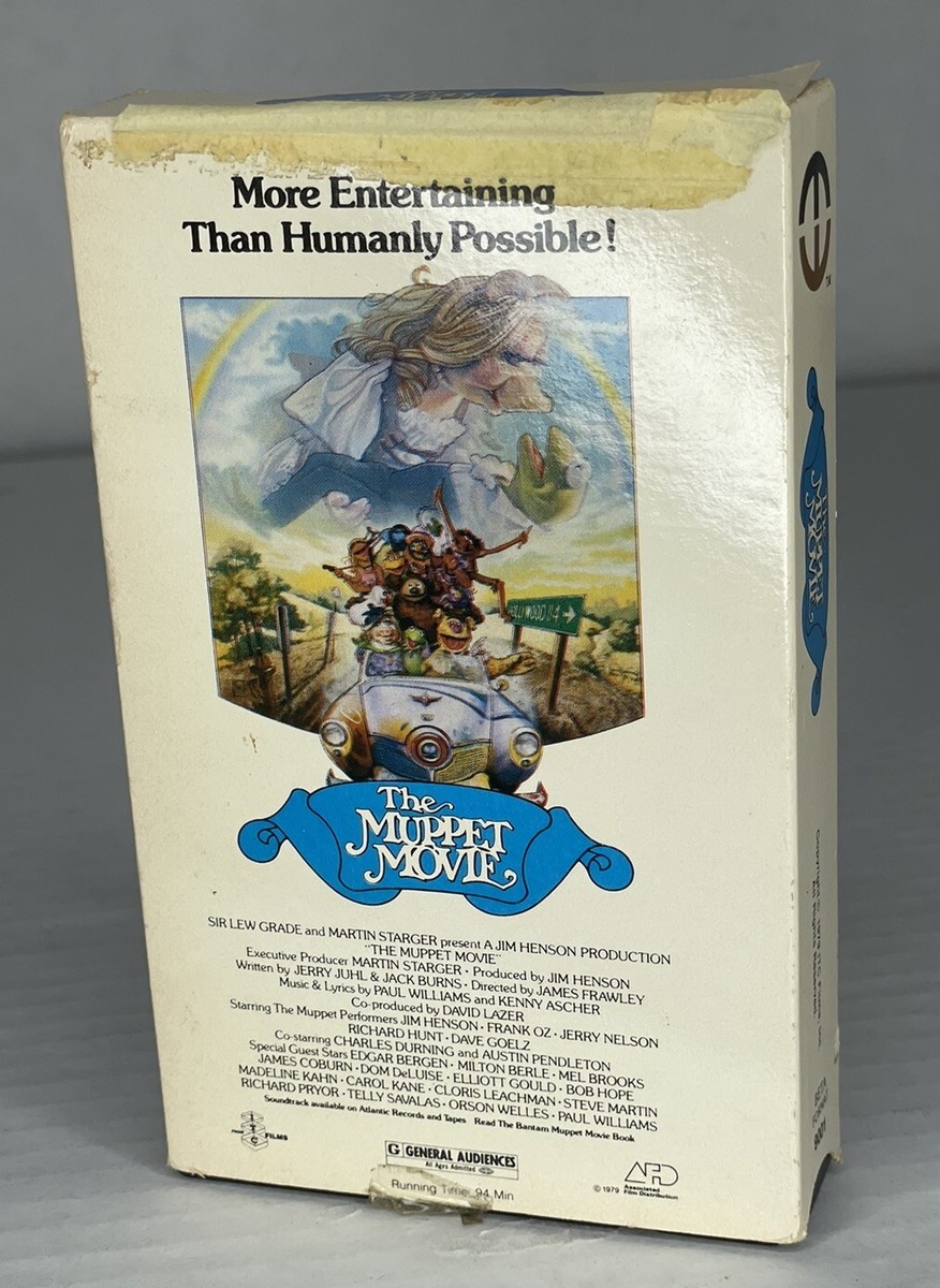 The Muppet Movie Vhs 1980 Mark Hamill, Anthony Daniels And Peter