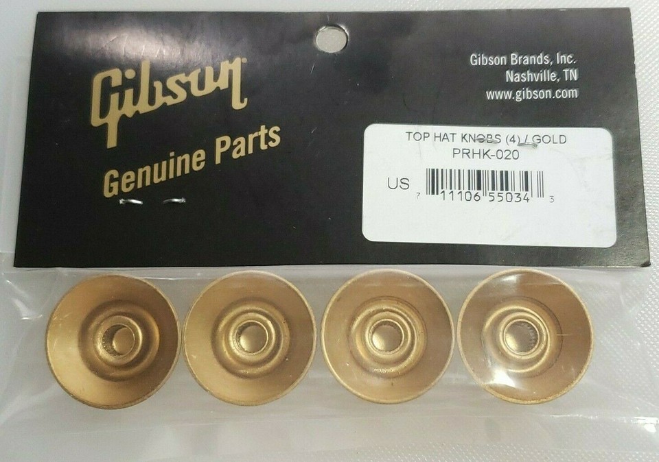 GIBSON® Les Paul Amber Top Hat Knob Set - PRHK-030 Genuine New "REAL DEAL" | eBay