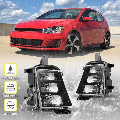 2014-2017 Fog Lights LED Clear Lens For VW Volkswagen Golf GTI ...