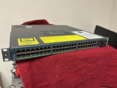 Cisco Catalyst WS-C4948-10GE V11 48 Port Gigabit Network Switch w/ Rack ...