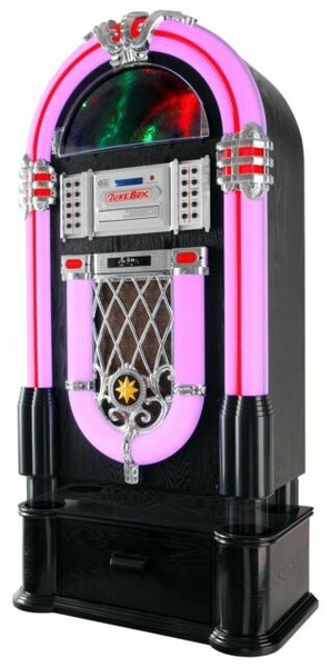 Beatfoxx GA-40LP Golden Age 40s/50s Jukebox with Record Player, CD ...