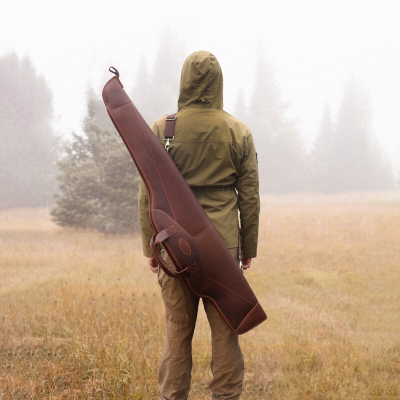 Leather Rifle Carrying Scope Case Soft Gun Slip Storage Sling Bag ...