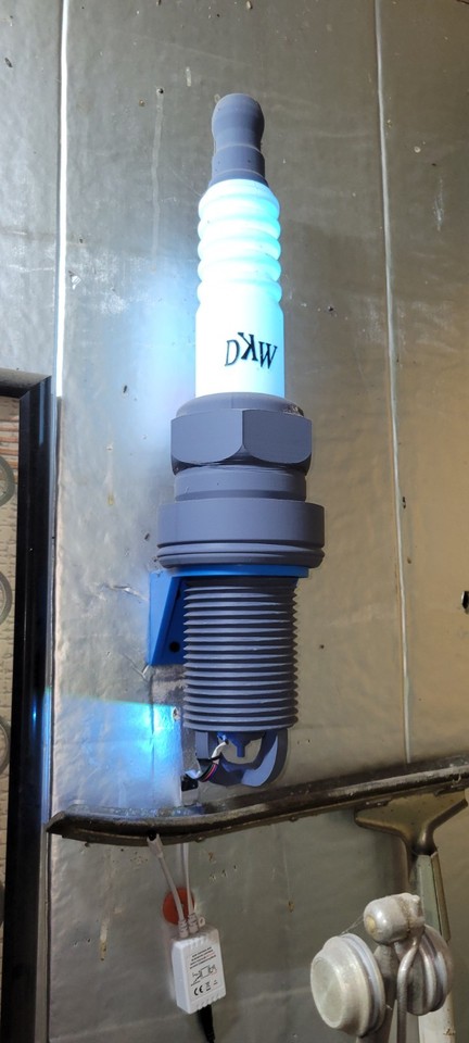 LED RGB Spark Plug Lamp – Remote Controlled, Color Changing, 100 Logos ...