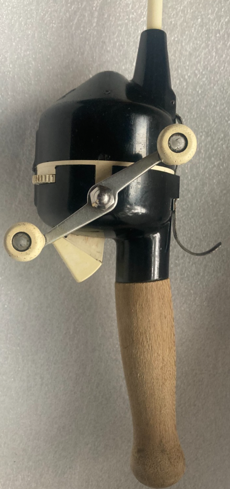Vintage Zebco Model 77 Rod & Reel Combo 50" Long w/ Wood Handle Pre ...