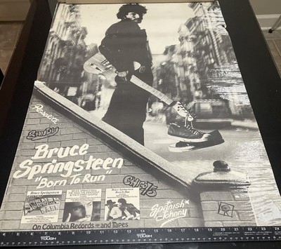 ORIGINAL 1975 Promo Poster Bruce Springsteen ’Born To Run’ Album ...