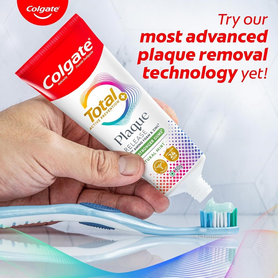 Colgate Total Plaque Release Toothpaste 3X More Effective at Fighting ...