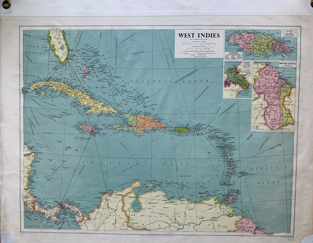 West Indies On World Map