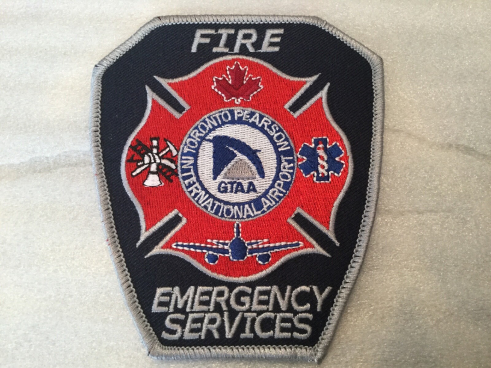 1 New GTAAA Toronto Airport Fire Services Shoulder Patch-Old Ontario ...