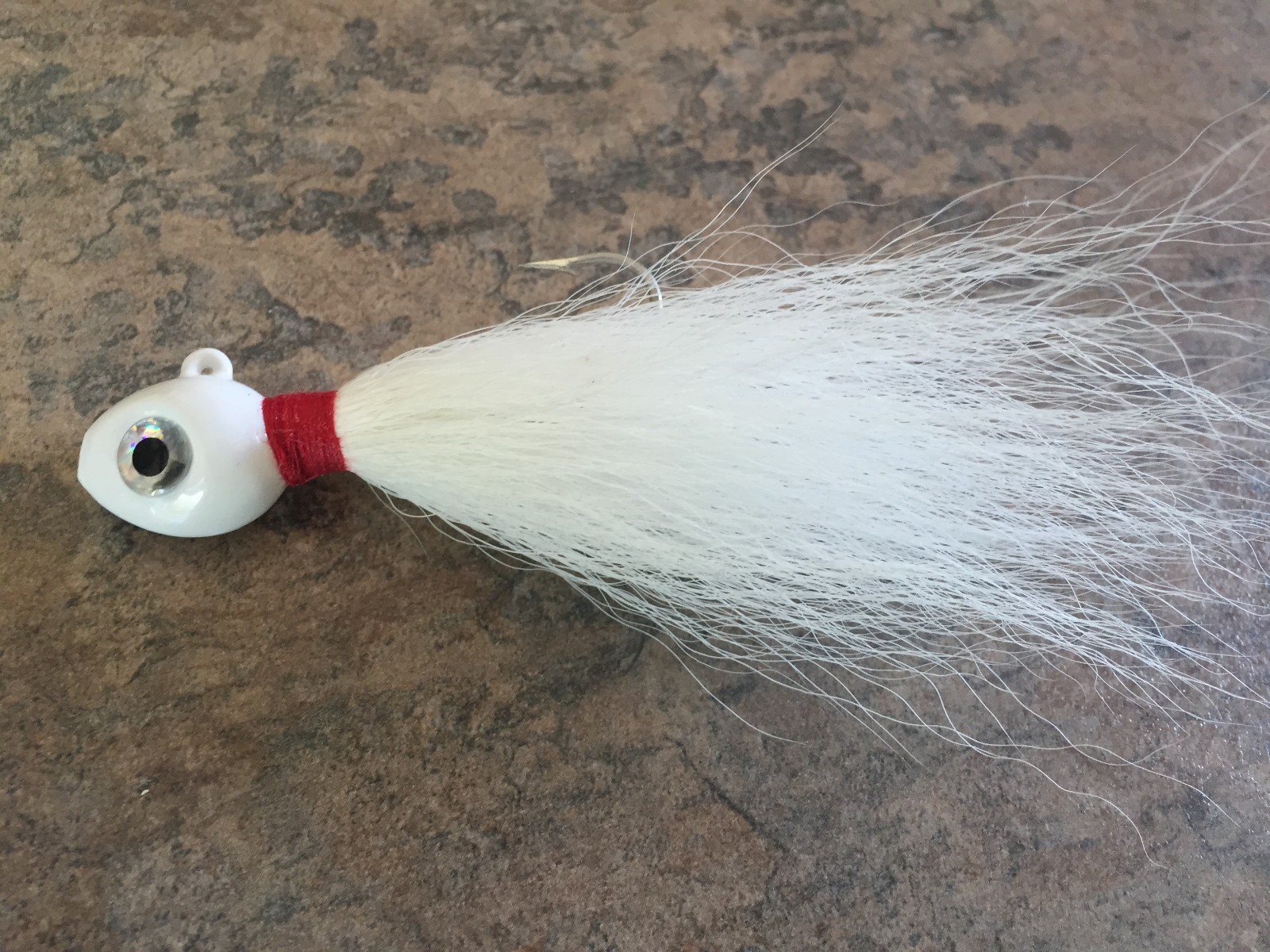 1/2 oz 3D Eye Popeye Style Bucktail (5 PACK) White | eBay
