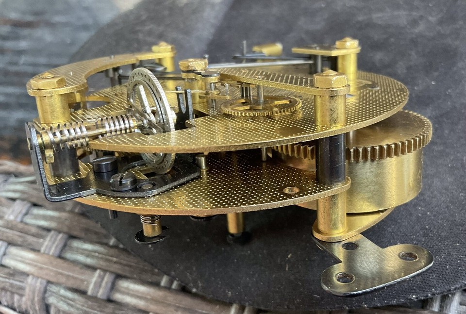 FRANZ HERMLE & SOHNE Brass Clock Movement appears to be complete but ...