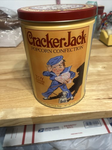 1991 Cracker Jack Collectors Popcorn Tin Can Limited Edition ~With ...